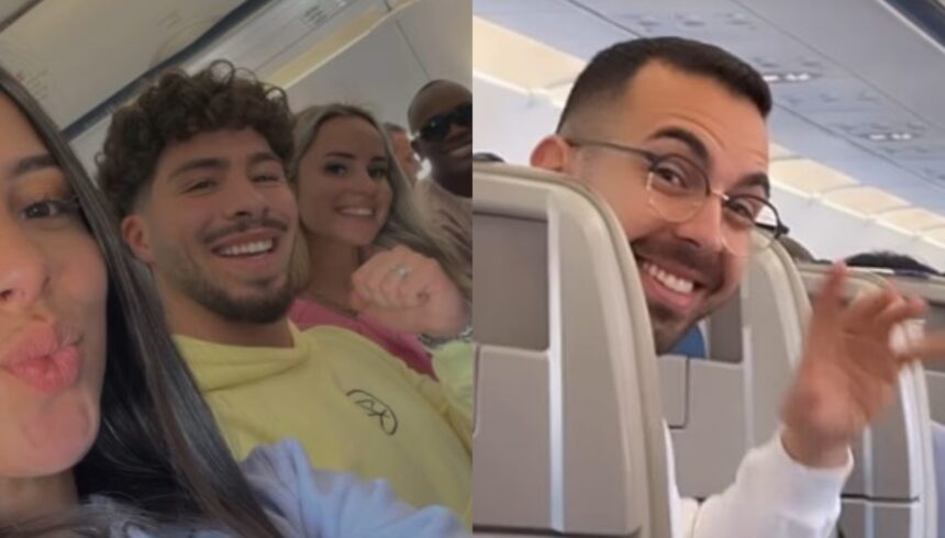 'Team Azul' mostra-se no avião pronta para celebrar aniversário do ...