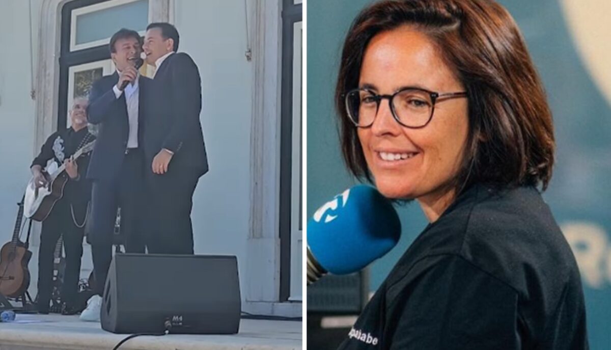 Joana Marques faz piada após Luís Montenegro cantar com Tony Carreira ...